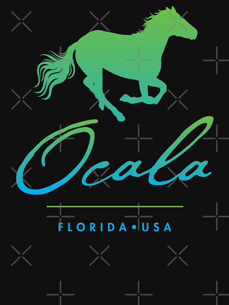 "Ocala Florida Horse Country" T-shirt for Sale by Futurebeachbum ...