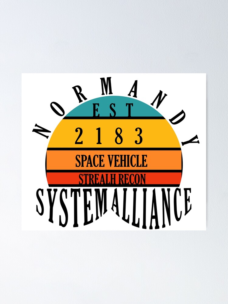 "SSV Normandy | Long Sleeve Shirt | Mass Effect Cosplay" Poster by M ...