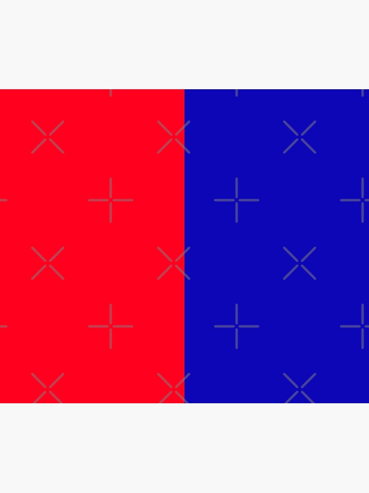Red And Blue Poster For Sale By Praupp Redbubble