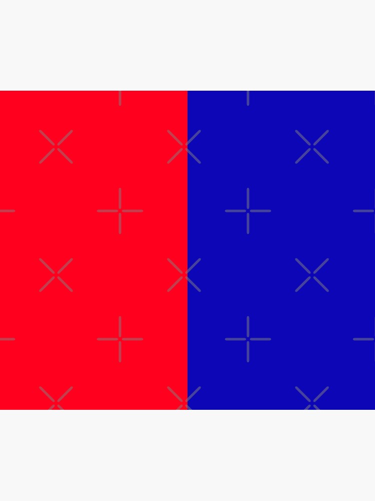 "Red and Blue" Sticker for Sale by praupp | Redbubble