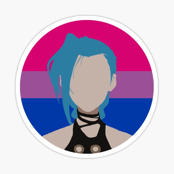 "jinx bisexual" Sticker by em-av-stickers | Redbubble