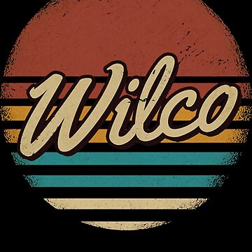 "Wilco Wilco Retro Style " Poster for Sale by adiatarish | Redbubble