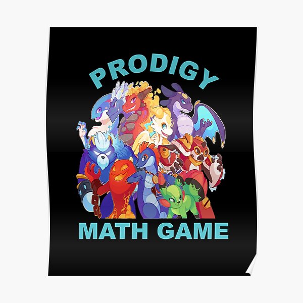 "Prodigy Math Game Math Practice Gaming Rare Pets Gift For Kids" Poster ...