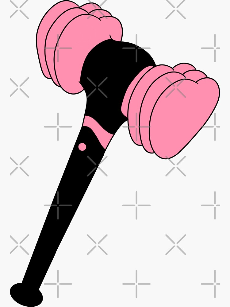 "Blckpnk lightstick" Sticker for Sale by Pixi-egirl | Redbubble