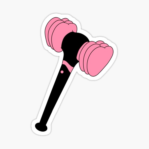 "Blckpnk lightstick" Sticker for Sale by Pixi-egirl | Redbubble