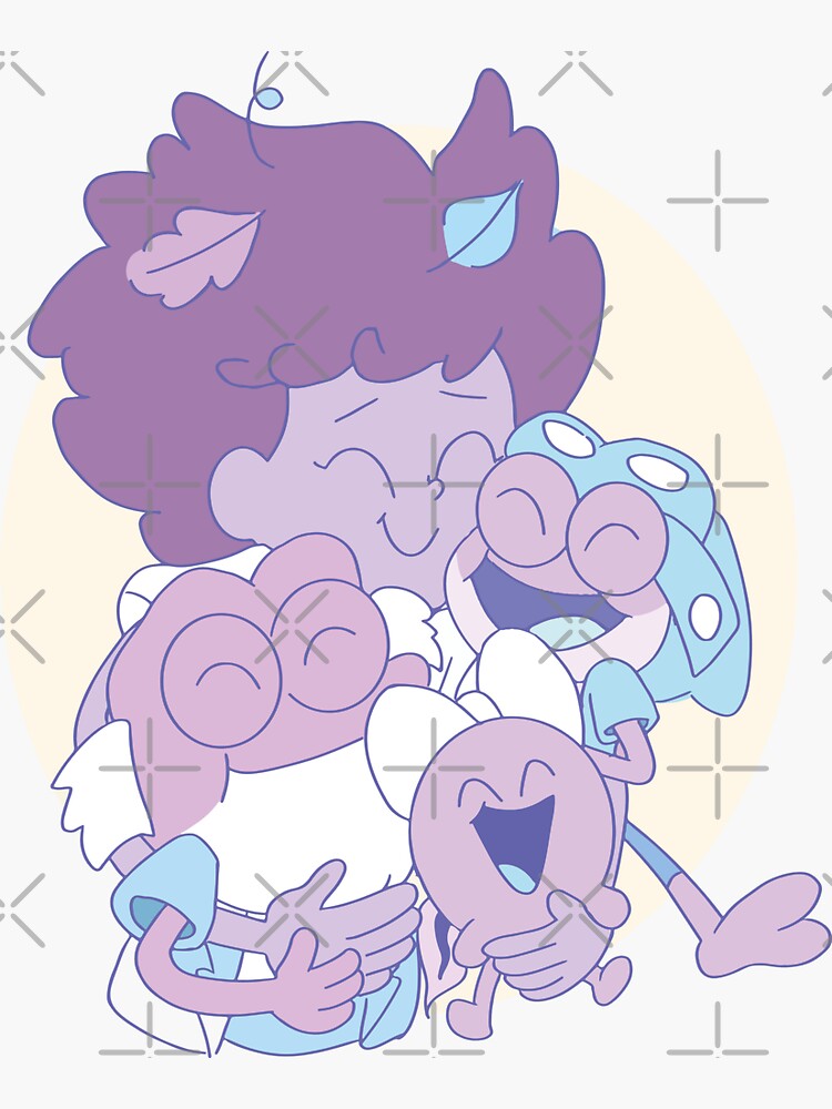 "cute anne boonchuy, marcy wu , frog and sprig !!! - Amphibia" Sticker ...