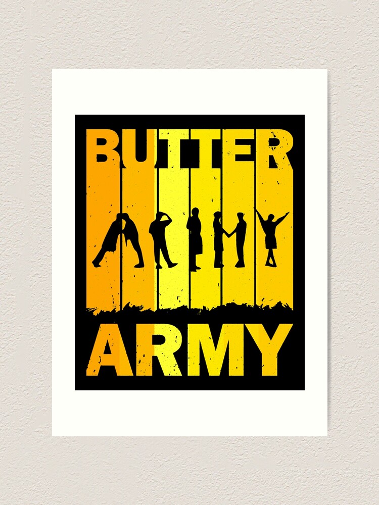 "Proud Butter Army Silhouette Cool" Art Print for Sale by KhoiTuannato ...