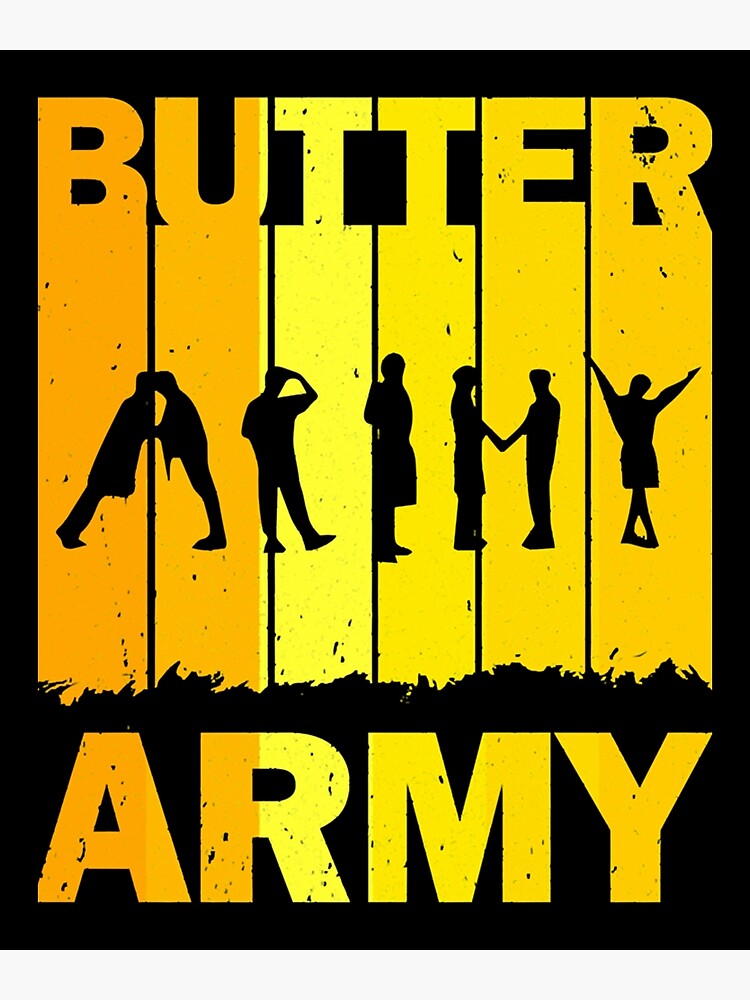 "Proud Butter Army Silhouette Cool" Poster for Sale by KhoiTuannato ...