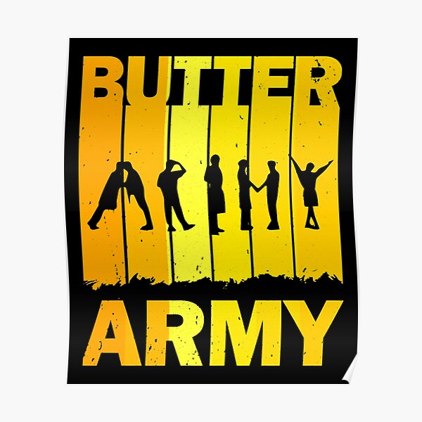 "Proud Butter Army Silhouette Cool" Poster for Sale by KhoiTuannato ...
