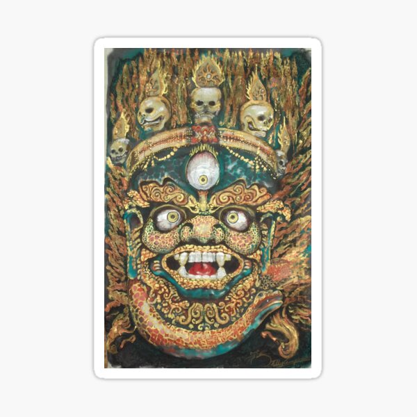 "Mahakala" Sticker for Sale by tillyworld | Redbubble