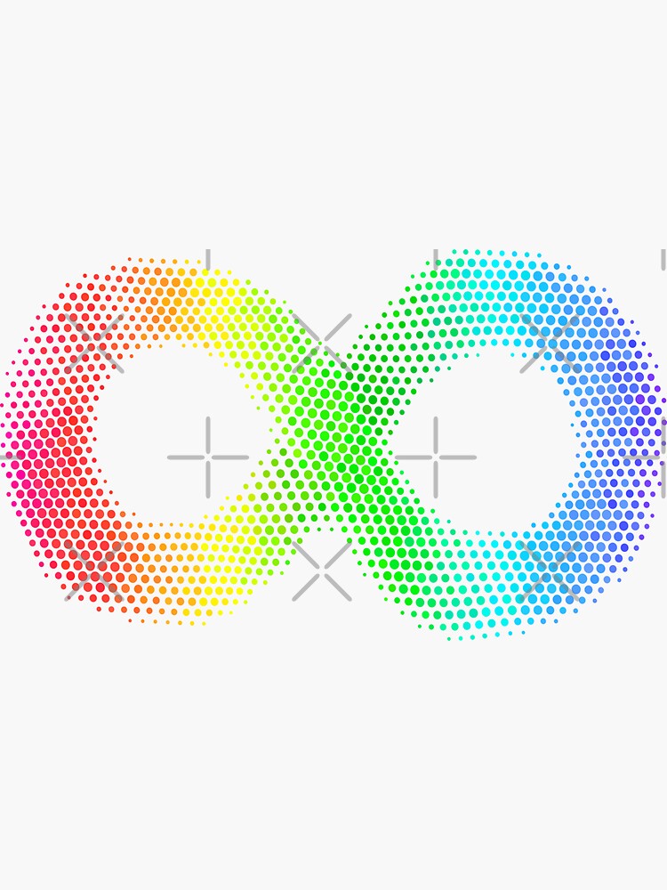 "Autism. Neurodiversity Symbol. Rainbow Infinity Loop." Sticker for ...