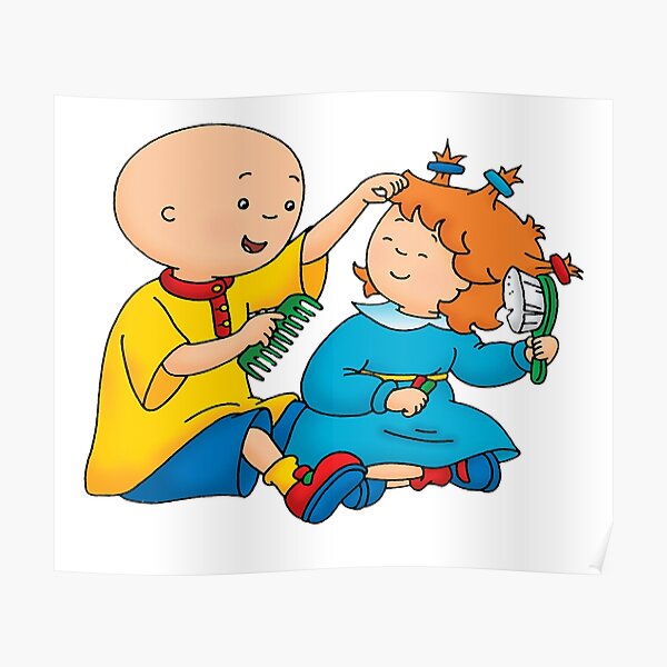 "caillou, caillou and dog" Poster for Sale by Par-kids | Redbubble