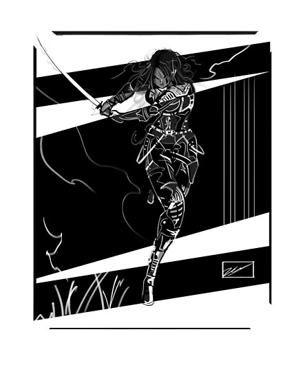 "Sword Slash Attack" Poster by Lukeavitch | Redbubble