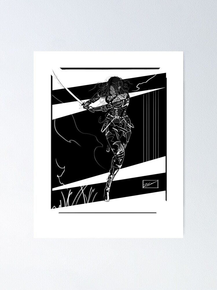 "Sword Slash Attack" Poster for Sale by Lukeavitch | Redbubble