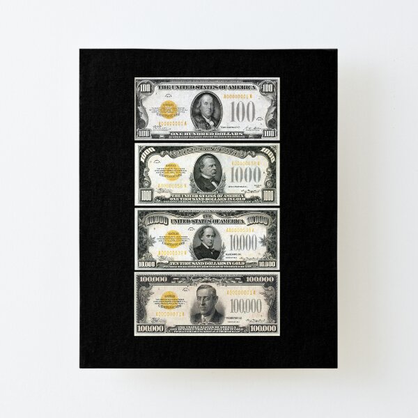"Who is on the 1000 dollar bill? - Vintage" Mounted Print for Sale by ...