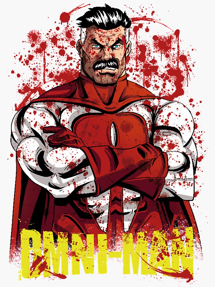 "Omni-Man " Sticker by GaryPickering | Redbubble