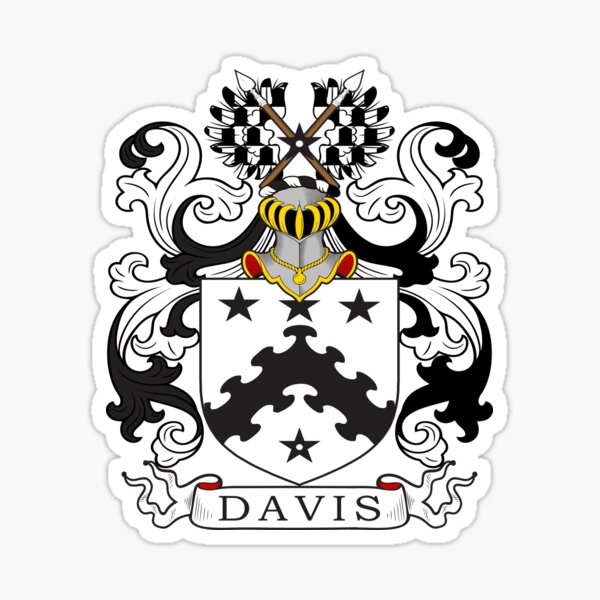 Davis Family Crest Stickers | Redbubble