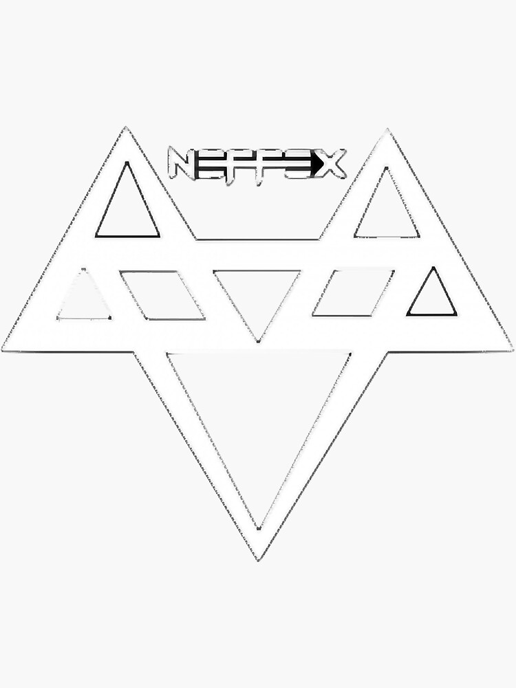 "Neffex fan art essential t shirt" Sticker by DeborahSbragia | Redbubble