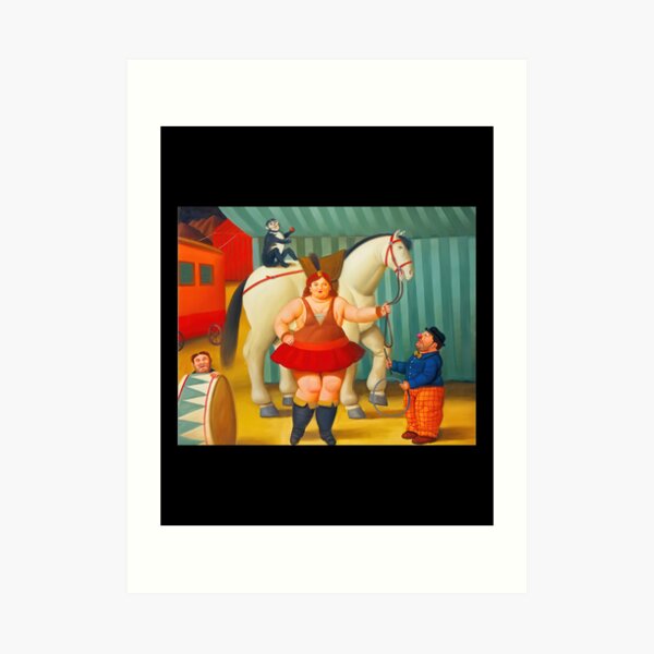 "Horse Fernando Botero Circus" Art Print for Sale by FabiorMiretti ...