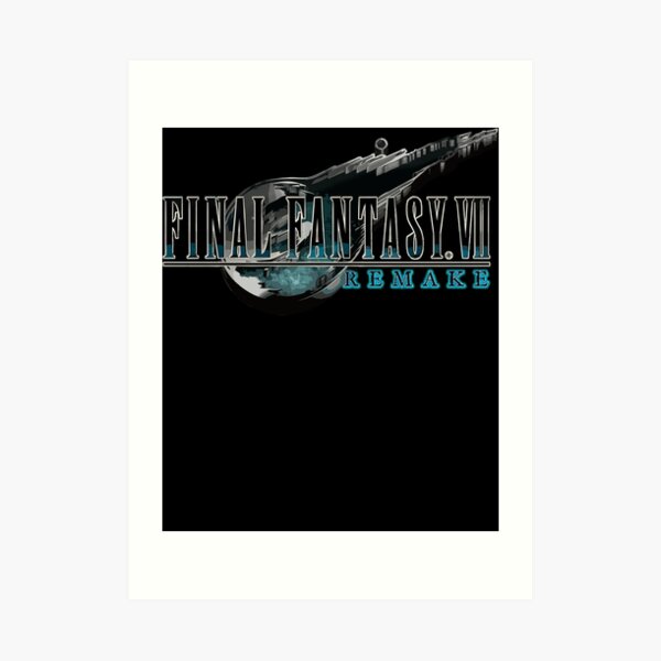 "FFVII Remake Final fantasy 7 logo remake new 2020 " Art Print for Sale ...