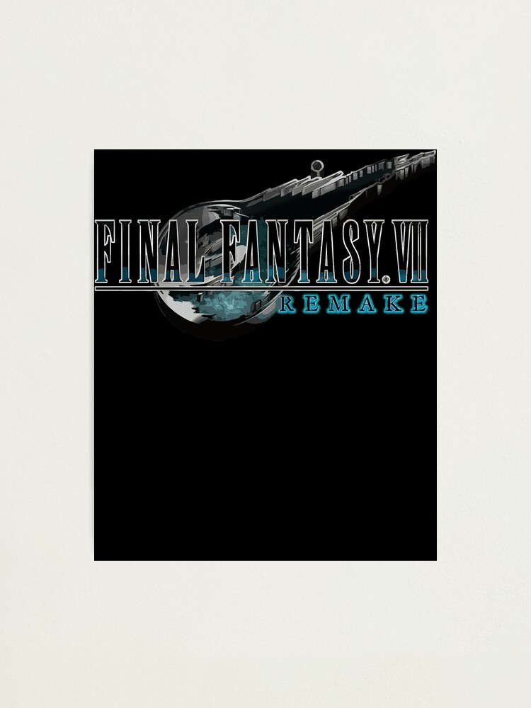 Lámina fotográfica «FFVII Remake Final Fantasy 7 logo remake nuevo 2020 ...