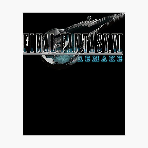 Lámina fotográfica «FFVII Remake Final Fantasy 7 logo remake nuevo 2020 ...