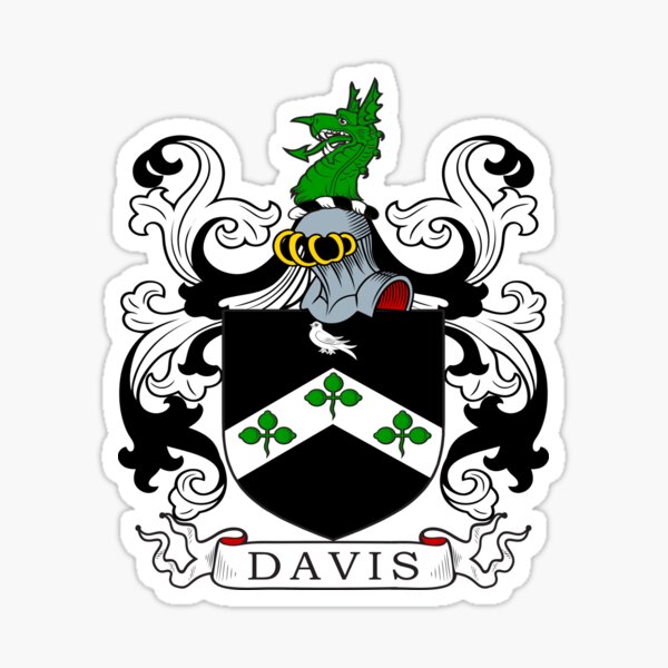 Davis Family Crest Stickers | Redbubble