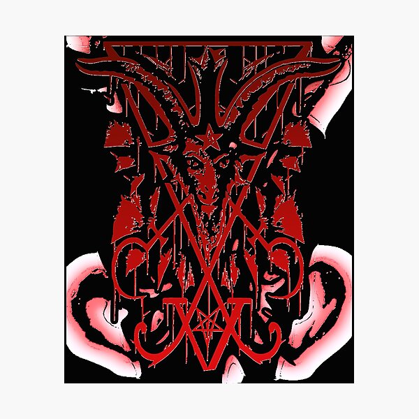 Lámina fotográfica «Satánico Baphomet Negro Phillip Cabra Satanás ...