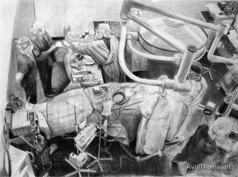 "Birds Eye Neurosurgery - Drawing by Avril Thomas - Adelaide Artist" by ...