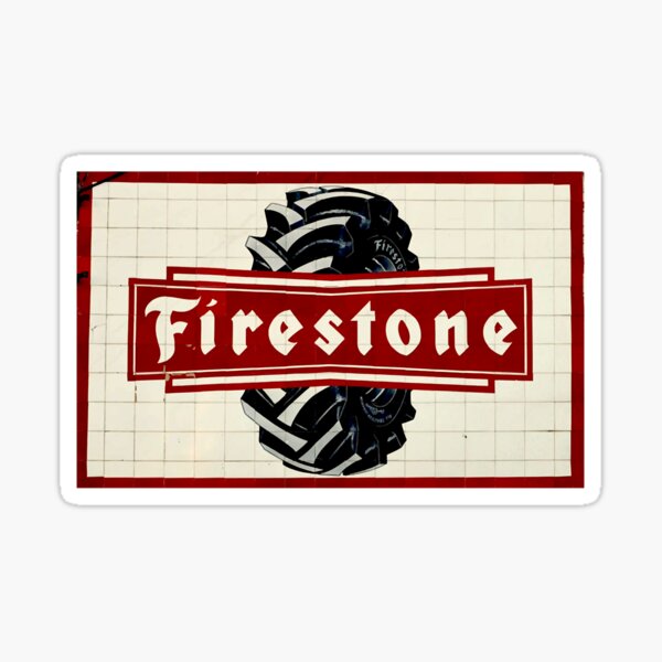 "Firestone Tires - Vintage logo" Sticker by MabreyAmundsena | Redbubble