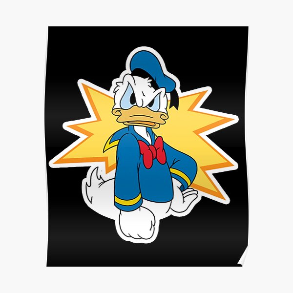 "Donald Duck Happy Face" Poster for Sale by DonaldUS | Redbubble
