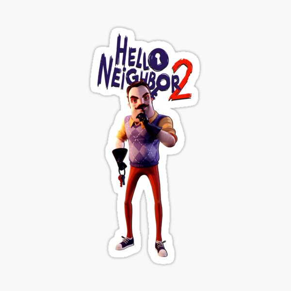 "Stalks Hello Neighbor" Sticker by ElliOlliBeth | Redbubble