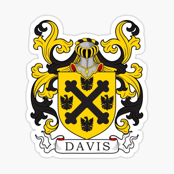 Davis Family Crest Stickers | Redbubble