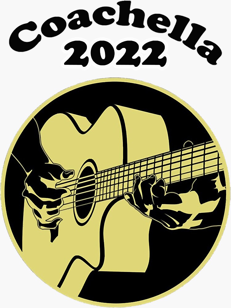 "Coachella 2022 , Coachella music" Sticker by SarahMechling | Redbubble