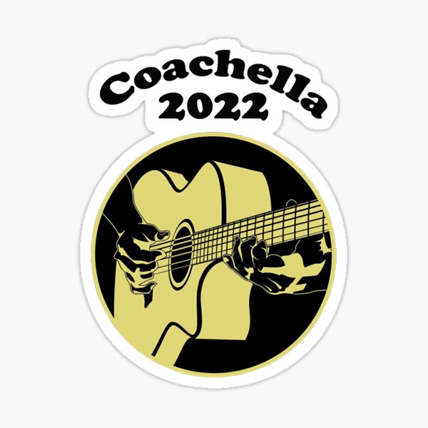 "Coachella 2022 , Coachella music" Sticker by SarahMechling | Redbubble