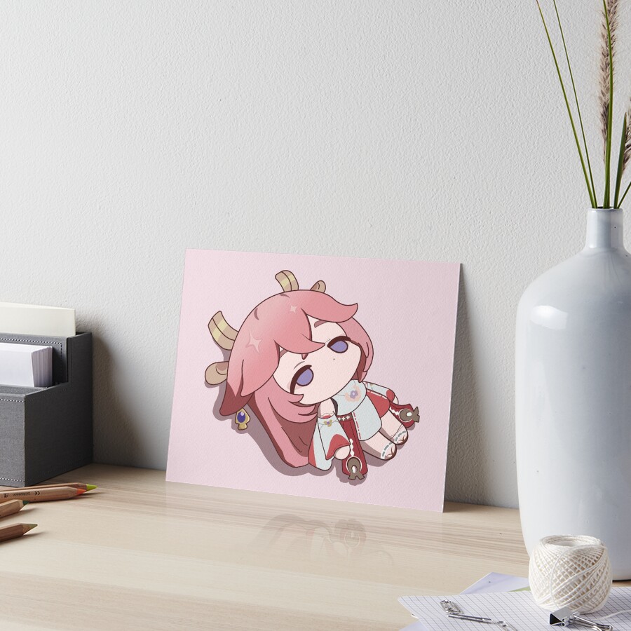 Lámina rígida «Fallen Yae Miko - Memes divertidos de Genshin Impact» de ...