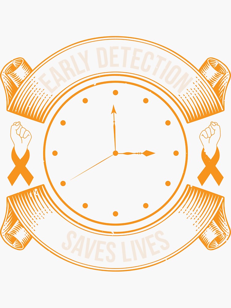 "Early detection save lives Cancer motivational saying" Sticker by ...
