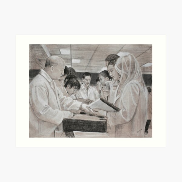 "Pathology Lab - Drawing by Avril Thomas - Adelaide Artist" Art Print ...
