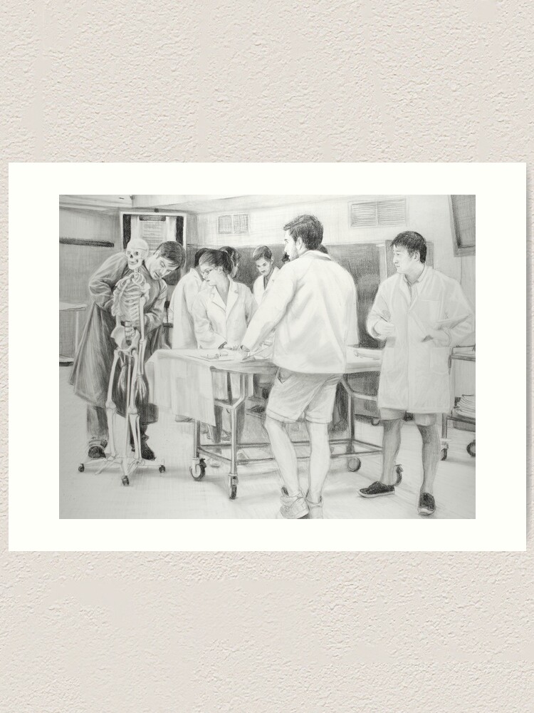 "Pathology Lab 4 - Drawing by Avril Thomas - Adelaide Artist" Art Print ...