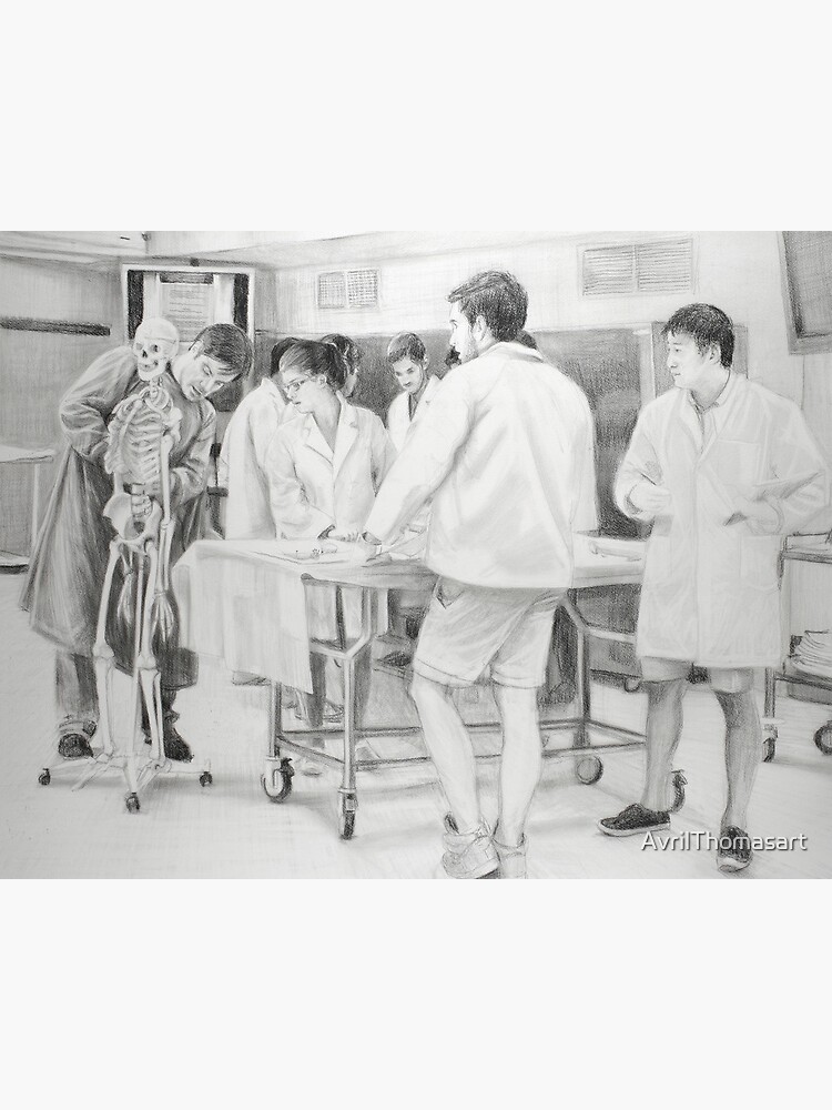 "Pathology Lab 4 - Drawing by Avril Thomas - Adelaide Artist" Art Print ...
