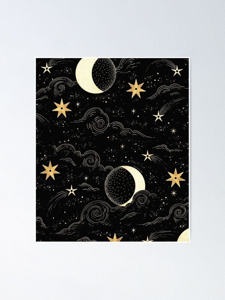 "Luminary Moon" Poster for Sale by LuminaryZone | Redbubble
