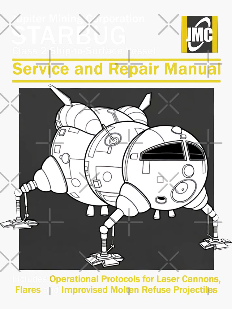 "Jupiter Mining Corporation Red Dwarf Starbug Shirt" Sticker by ...