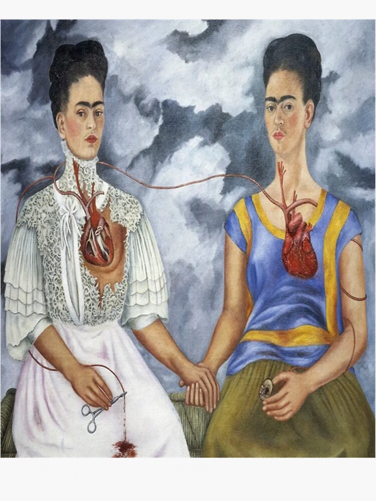 "Frida Kahlo The Two Fridas 1939 Classic T-Shirt" Sticker by ...