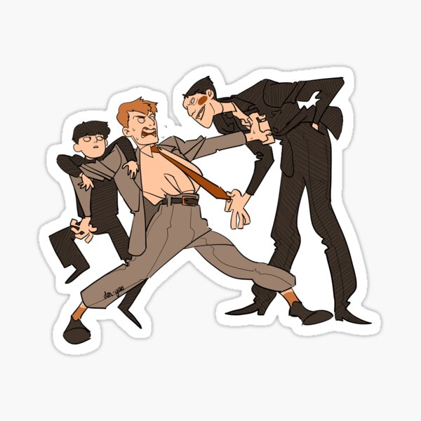Pegatina «mob psycho 100: no susceptible» de der-gao | Redbubble