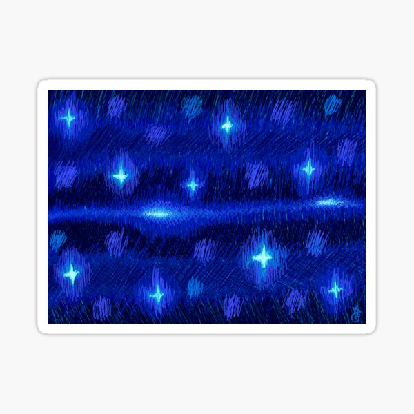 "The Stars, Laughing at Infinity" Sticker by JonStarchild | Redbubble