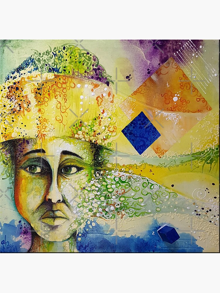 "Woman hidden sadness abstract painting" Poster for Sale by NadineCOM ...