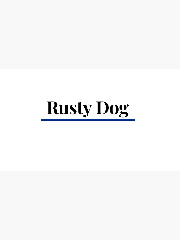 "Rusty Dog Logo" Poster for Sale by RustyDogPrints | Redbubble
