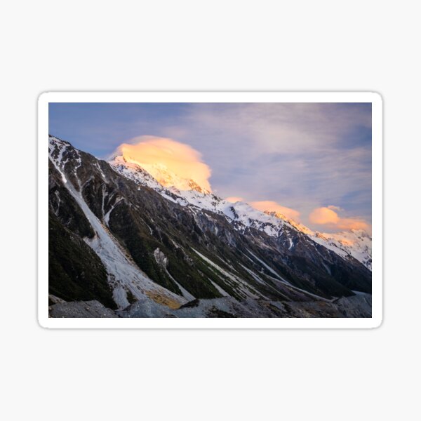 "Mount Cook from Tasman Lake" Sticker by TheGoodz | Redbubble