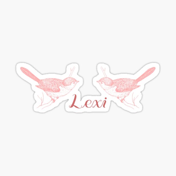 "Lexi" Sticker for Sale by vintage-sigh | Redbubble