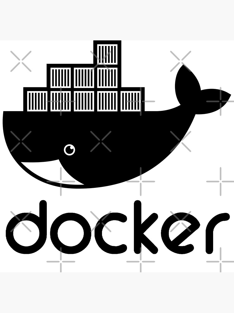 "docker black white" Poster by yourgeekside | Redbubble